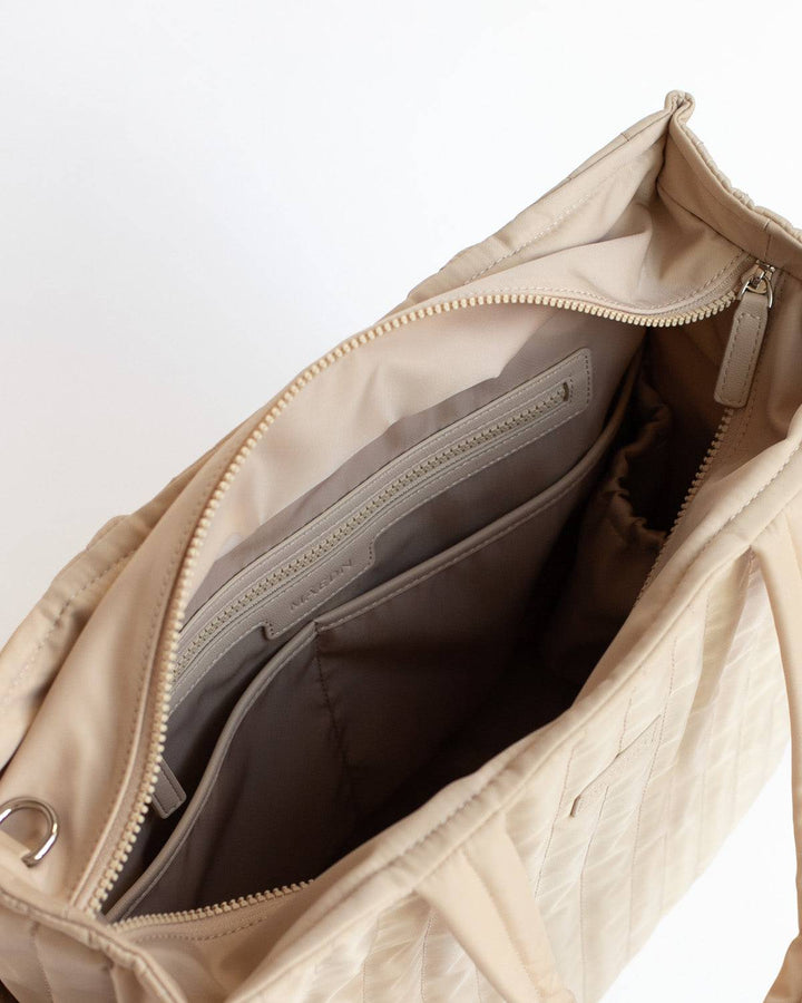 Oat Quilted Tote | Maednbags
