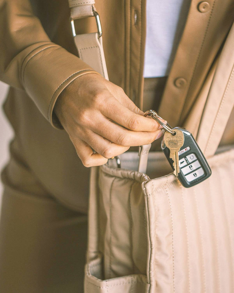 Oat Quilted Tote | Maednbags